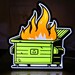 Dumpster Fire LED Lightbox | Glowing Tribute to Chaos | Funny Desk ...