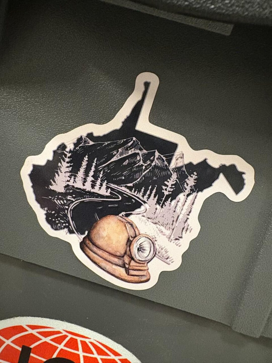 West Virginia Coal Miner Helmet Dye Cut Sticker - Etsy