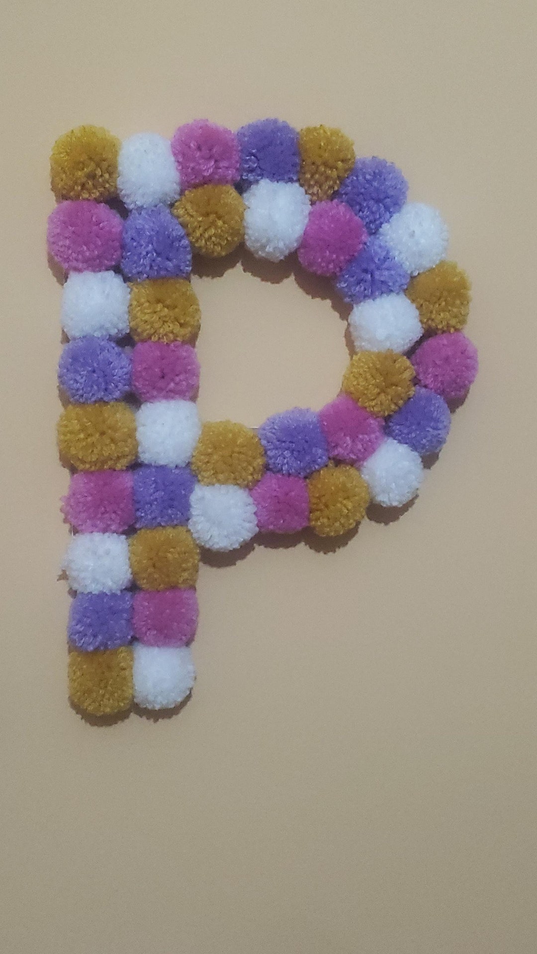 Personalised Pom Pom Letter - Etsy