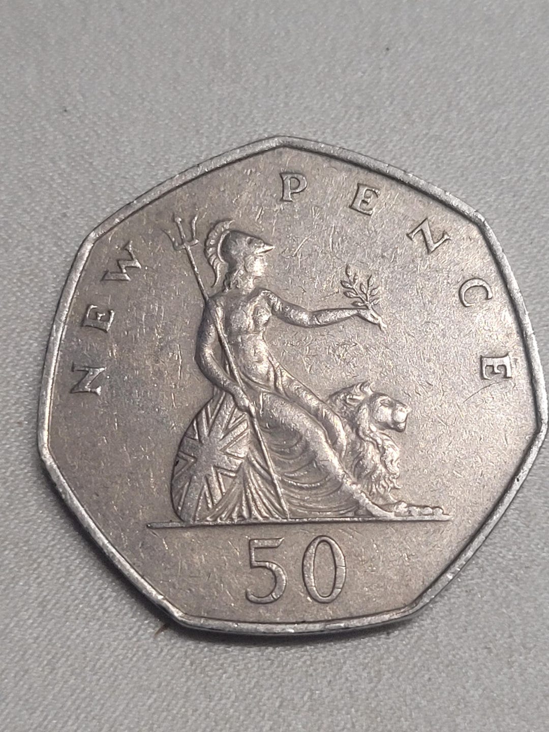1969 50 New Pence,elizabeth 11 DG REG F.D - Etsy