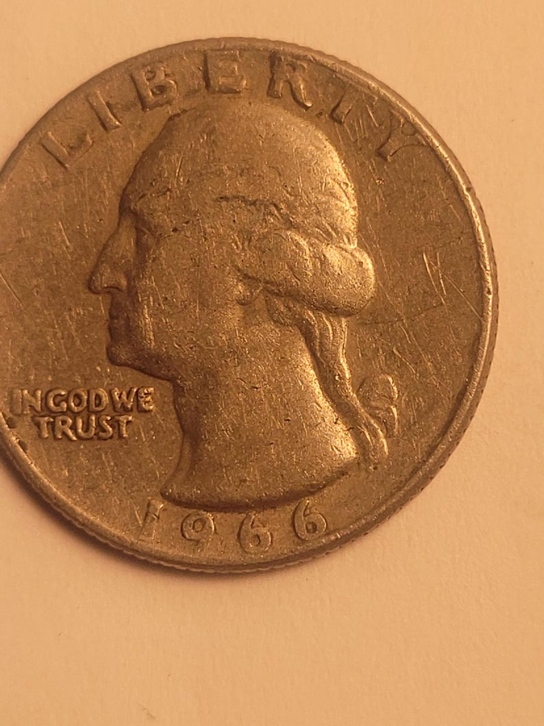 1966 U.S Quarter,no Mint Mark,letter Errors - Etsy