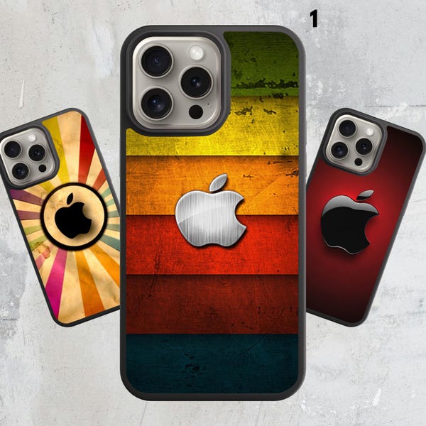 iPhone Apple Case Logo - Etsy
