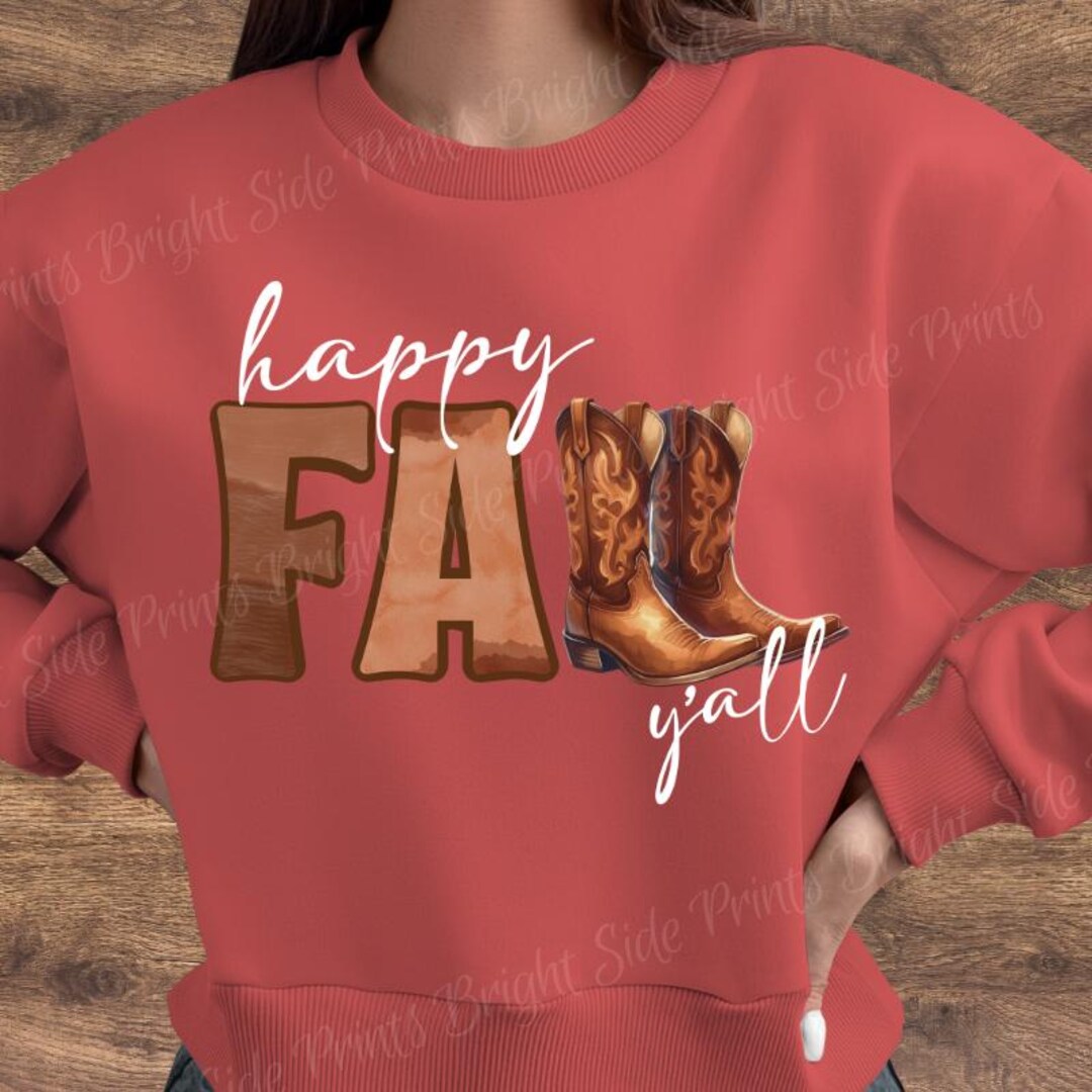 Western Cowgirl Boots Fall PNG: Rustic Autumn Design (digital Download ...