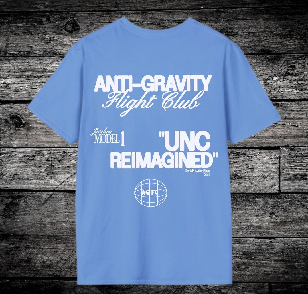 Jordan 1 UNC Reimagined Sneaker Match Shirts, Dark Powder Blue Sail ...