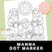 Manna From Heaven Dot Marker Bible Coloring Page | Exodus 16 Activity ...