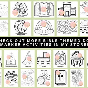 Bible Dot Marker Coloring Pages Bundle | I Can Read the Bible + the ...
