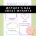 All About My Mom Mother's Day Questionnaire Interview Writing Activity ...