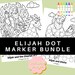 Elijah Bible Story Dot Marker Coloring Pages BUNDLE | Elijah & Elisha ...