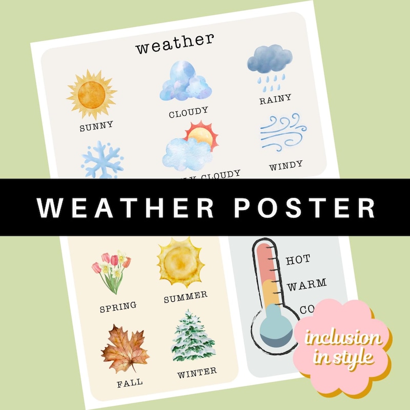 Weather Chart - Etsy