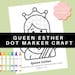 Queen Esther Bible Dot Marker Sunday School Church Craft - Etsy