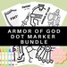 Armor of God Bible Dot Marker Sunday School Church Craft FULL BUNDLE - Etsy