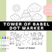 Tower of Babel Sunday School Bible Dot Marker Church Craft - Etsy