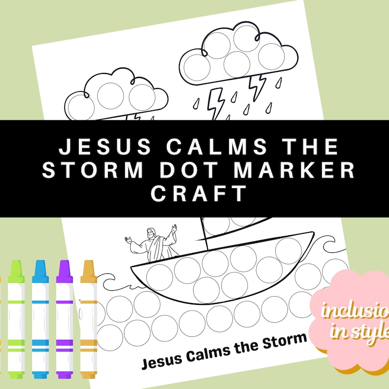 Jesus Dot Marker Crafts - Etsy
