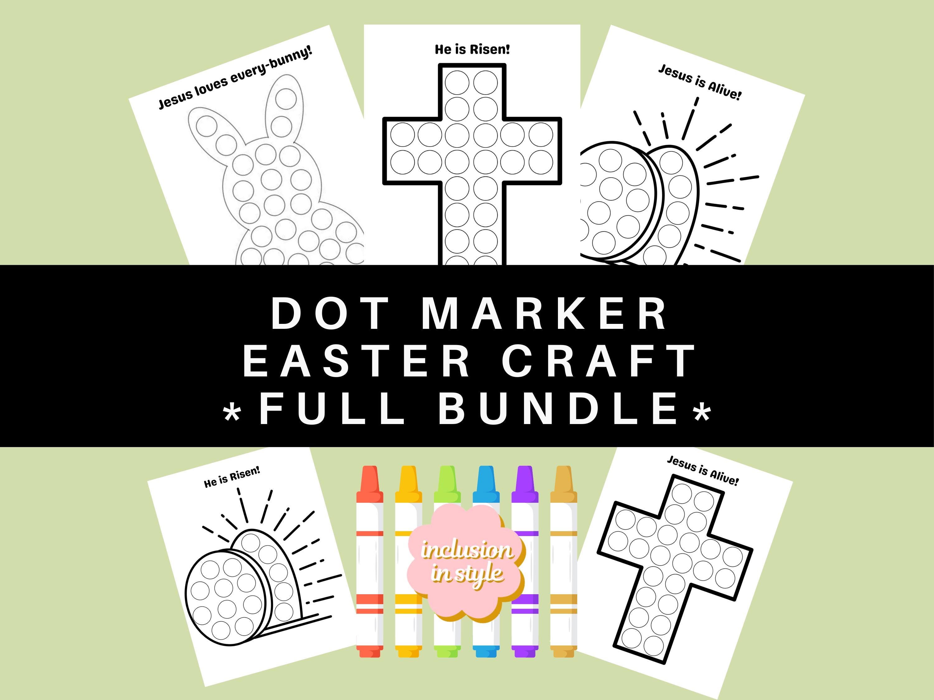 Easter Dot Marker Bundle | Cross, Empty Tomb & Jesus Loves Every-bunny ...