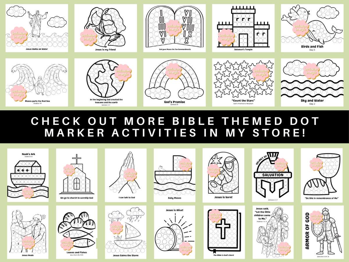 Jesus Heals Dot Marker Bible Sunday School Church Craft - Etsy