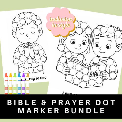 Faith Basics Dot Marker Coloring Pages Bundle | I Can Read the Bible ...