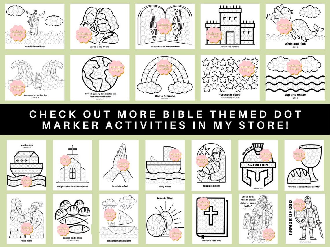 David the Shepherd Boy – Bible Dot Marker Craft - Etsy