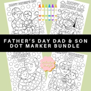 Father & Son Father's Day Dot Marker Bundle - Etsy