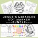 Jesus's Miracles Bible Dot Marker Sunday School Church Craft BUNDLE - Etsy