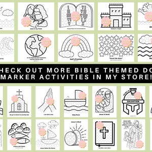Samson Dot Marker Bundle | Bible Story Church Crafts - Etsy