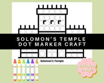 Prayer Bible Dot Marker Sunday School Church Craft - Etsy