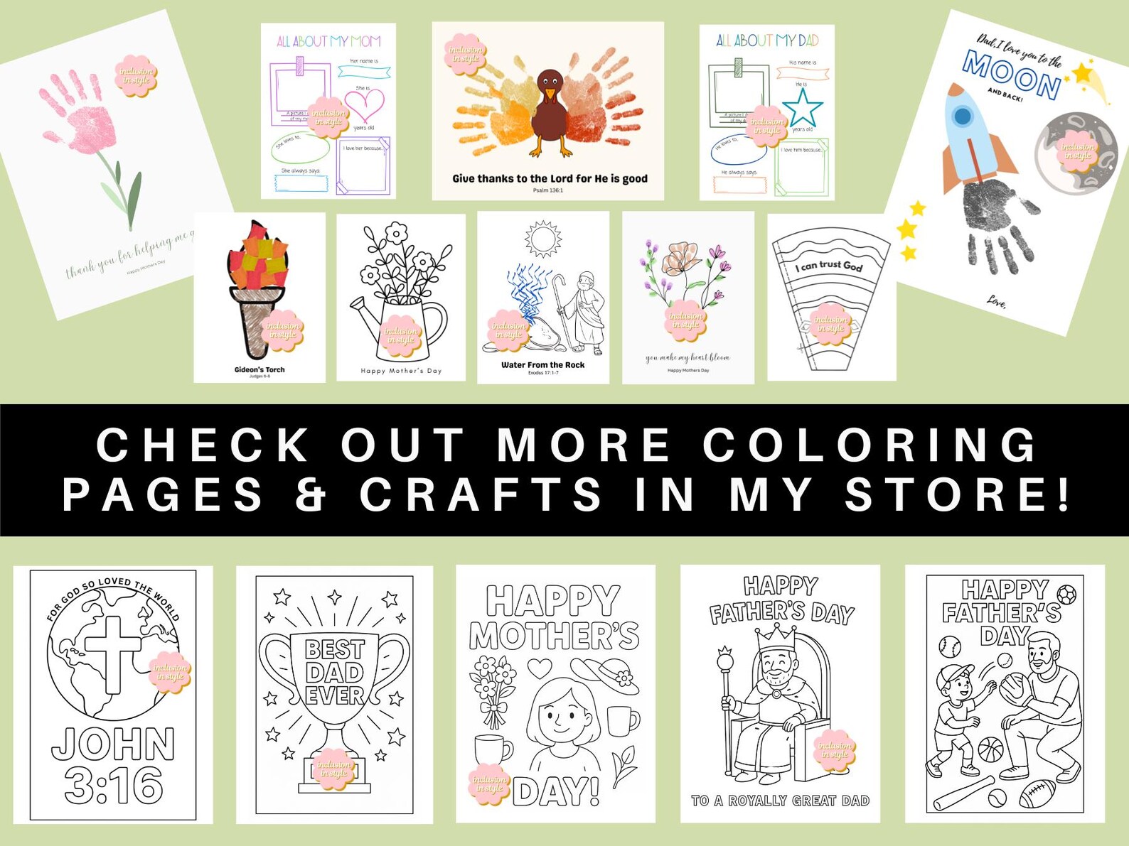 I Can Trust God Torch or Horn Craft Template | Bible Story Activity - Etsy