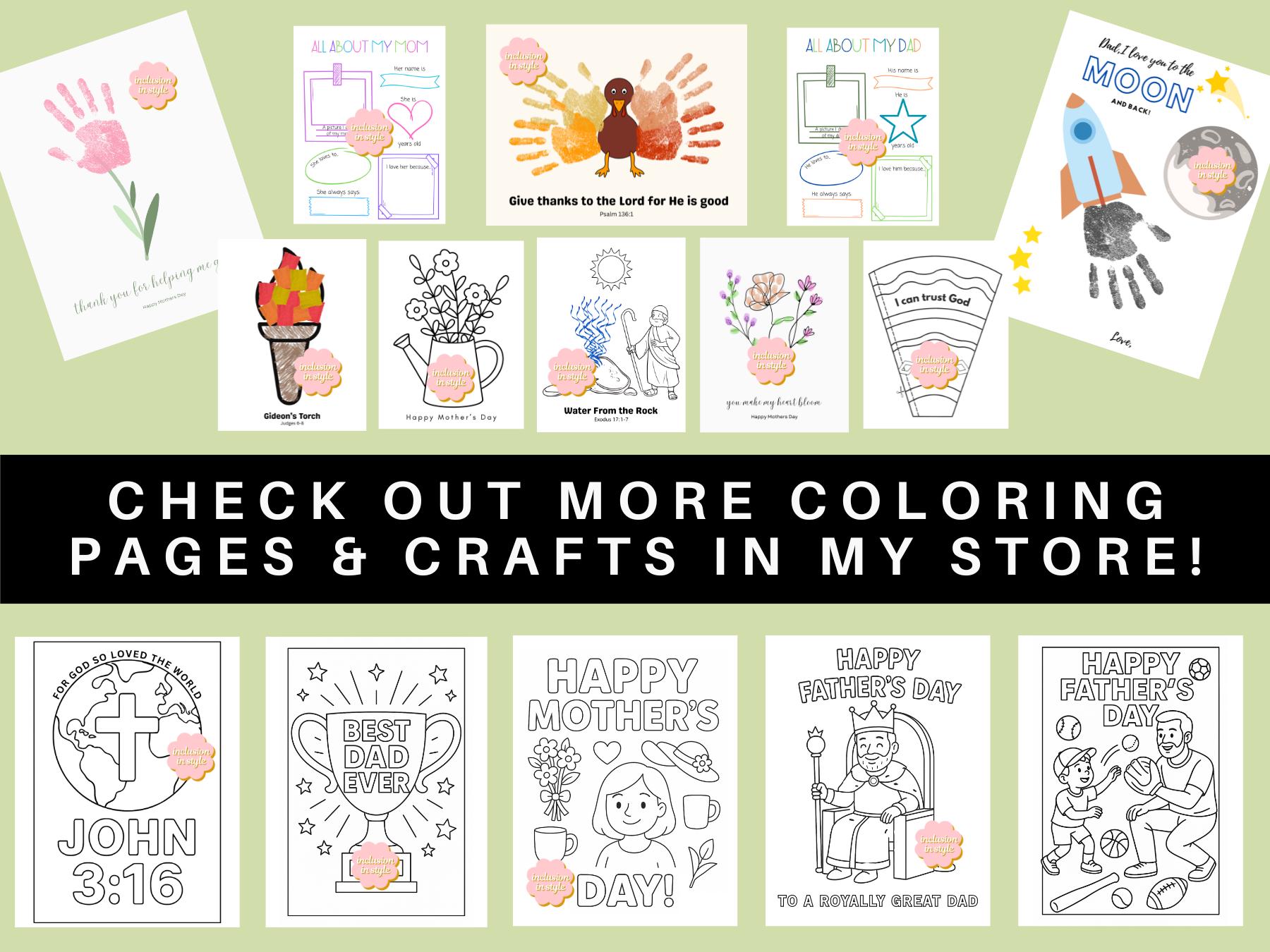 I Can Trust God Torch or Horn Craft Template | Bible Story Activity - Etsy