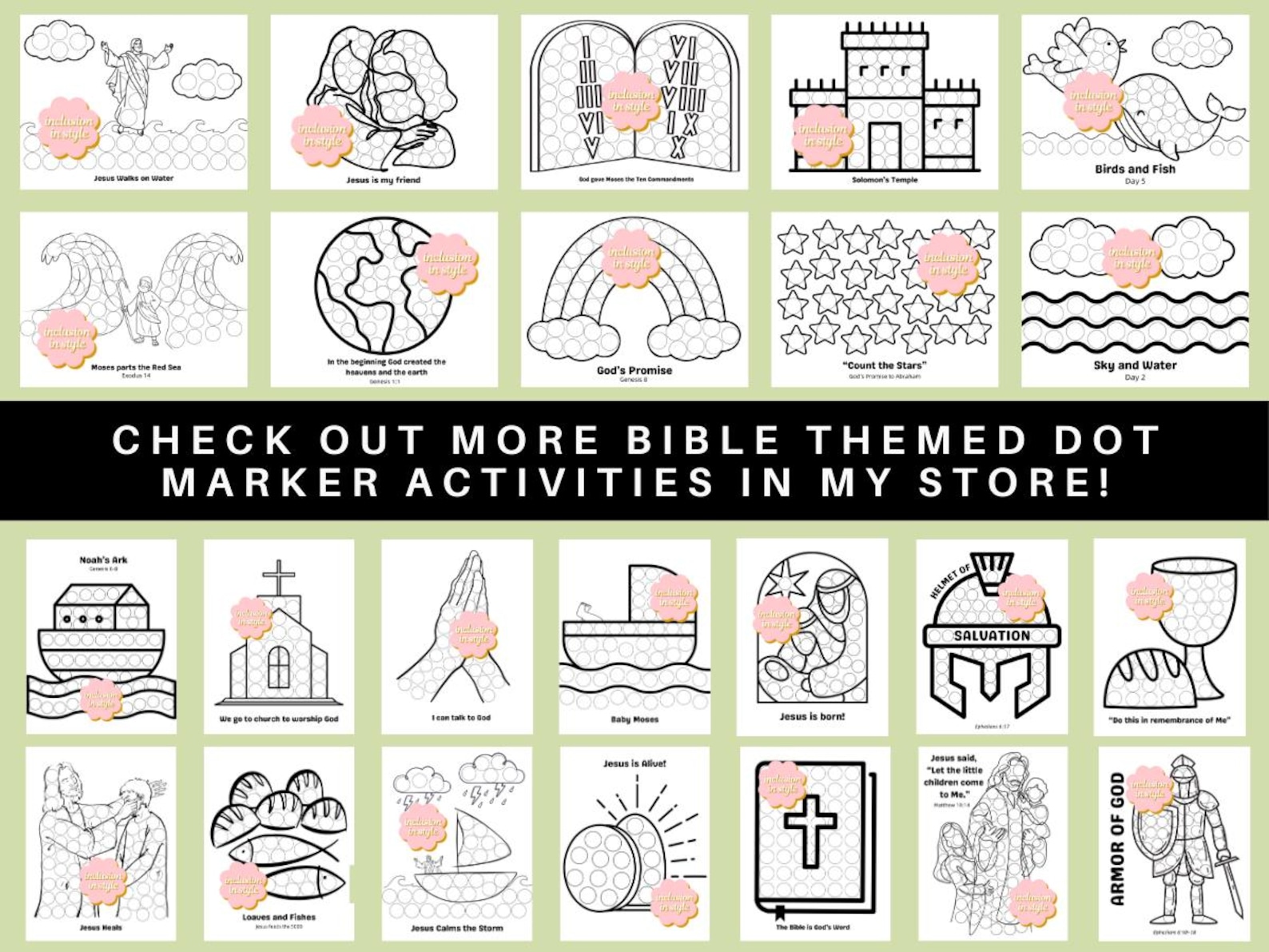 Jesus Feeds the 5000 Dot Marker Craft | Bible Story Activity for Kids ...