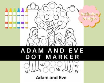 Adam and Eve Bible Craft for Kids - Etsy