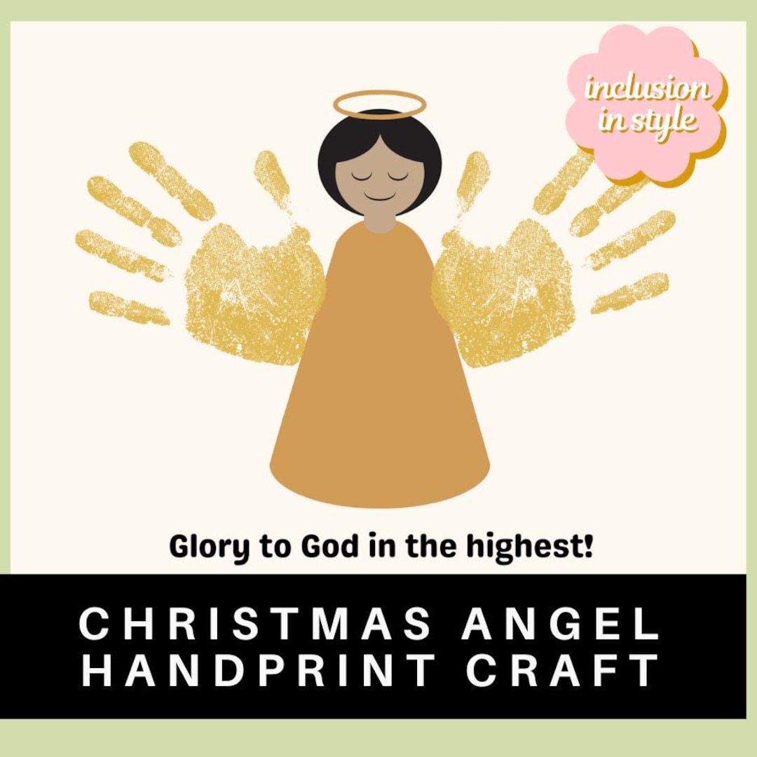 Angel Handprint Craft – “glory to God in the Highest!” | Christian ...