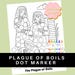The Plague of Boils Dot Marker Coloring Page | Bible Story of Moses ...