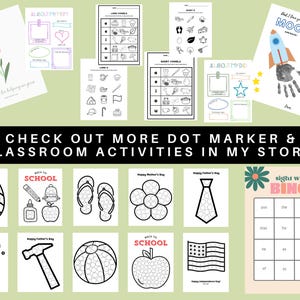 Mother's Day Dot Marker Flower Craft - Etsy