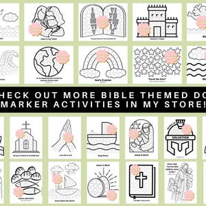 Communion Bible Dot Marker Sunday School Church Craft - Etsy