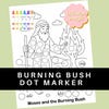 Moses and the Burning Bush Worksheet, Sunday School Activity (PDF ...