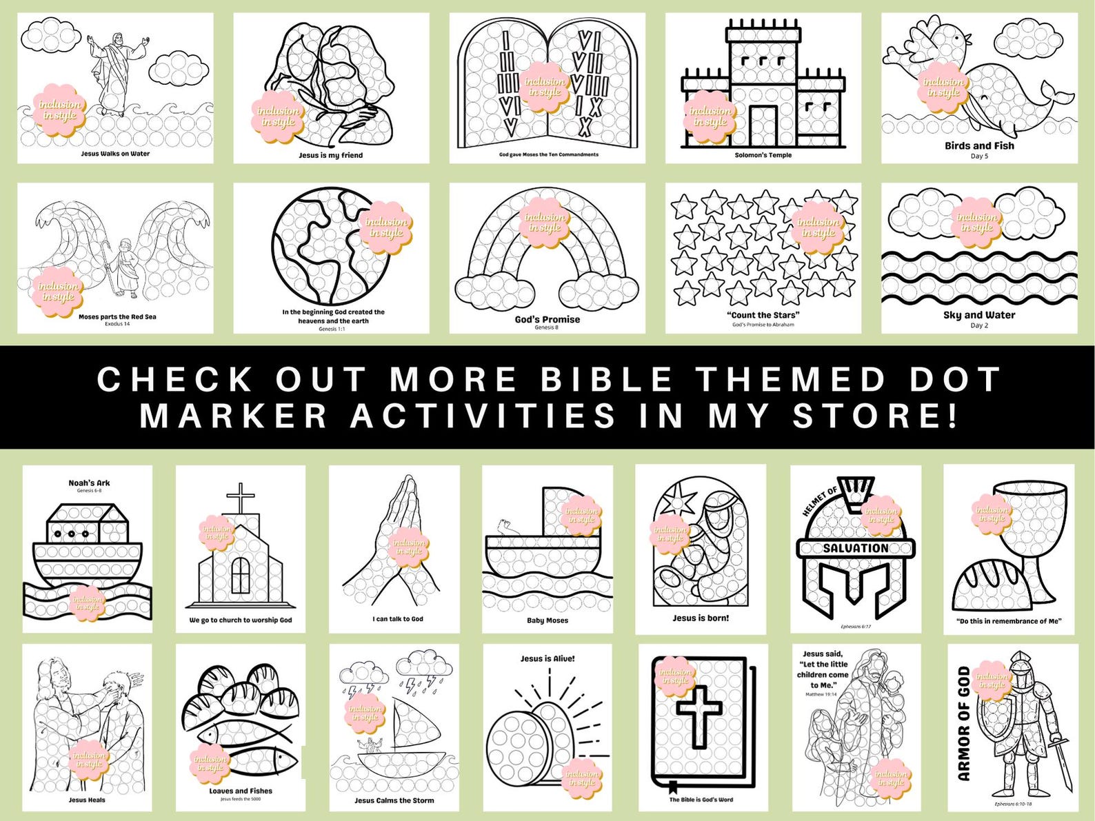 Samson Sunday School Church Bible Dot Marker Craft - Etsy