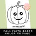 Christian Pumpkin Coloring Page | Psalm 27:1 "the Lord is My Light ...