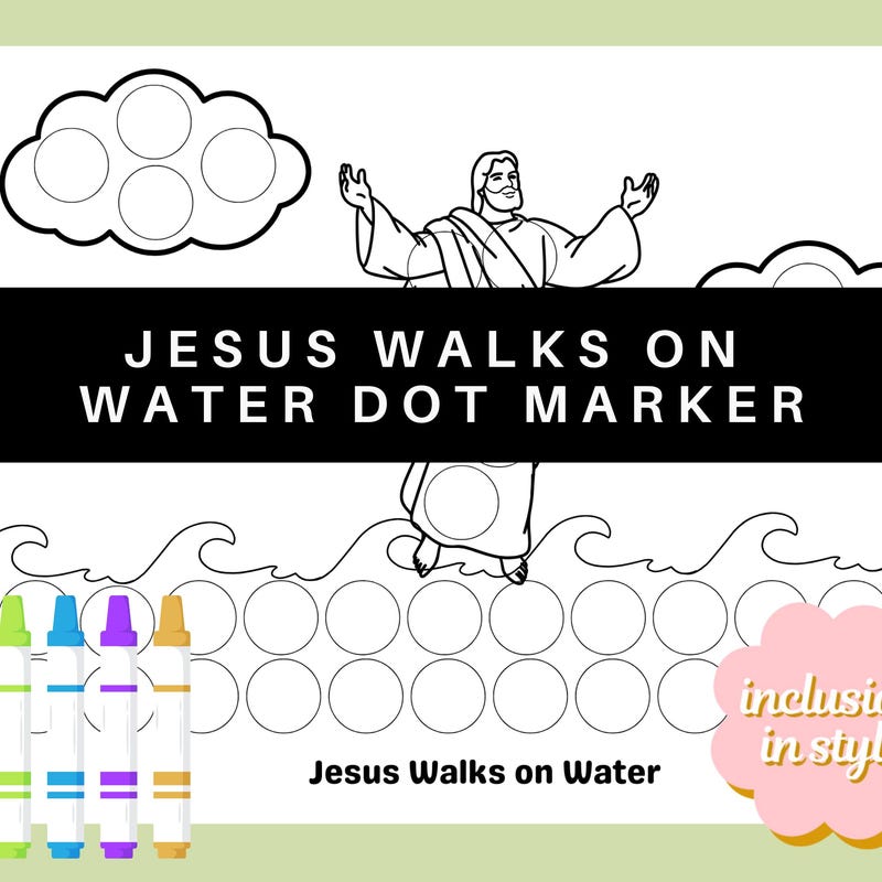 Jesus Dot Marker Crafts - Etsy