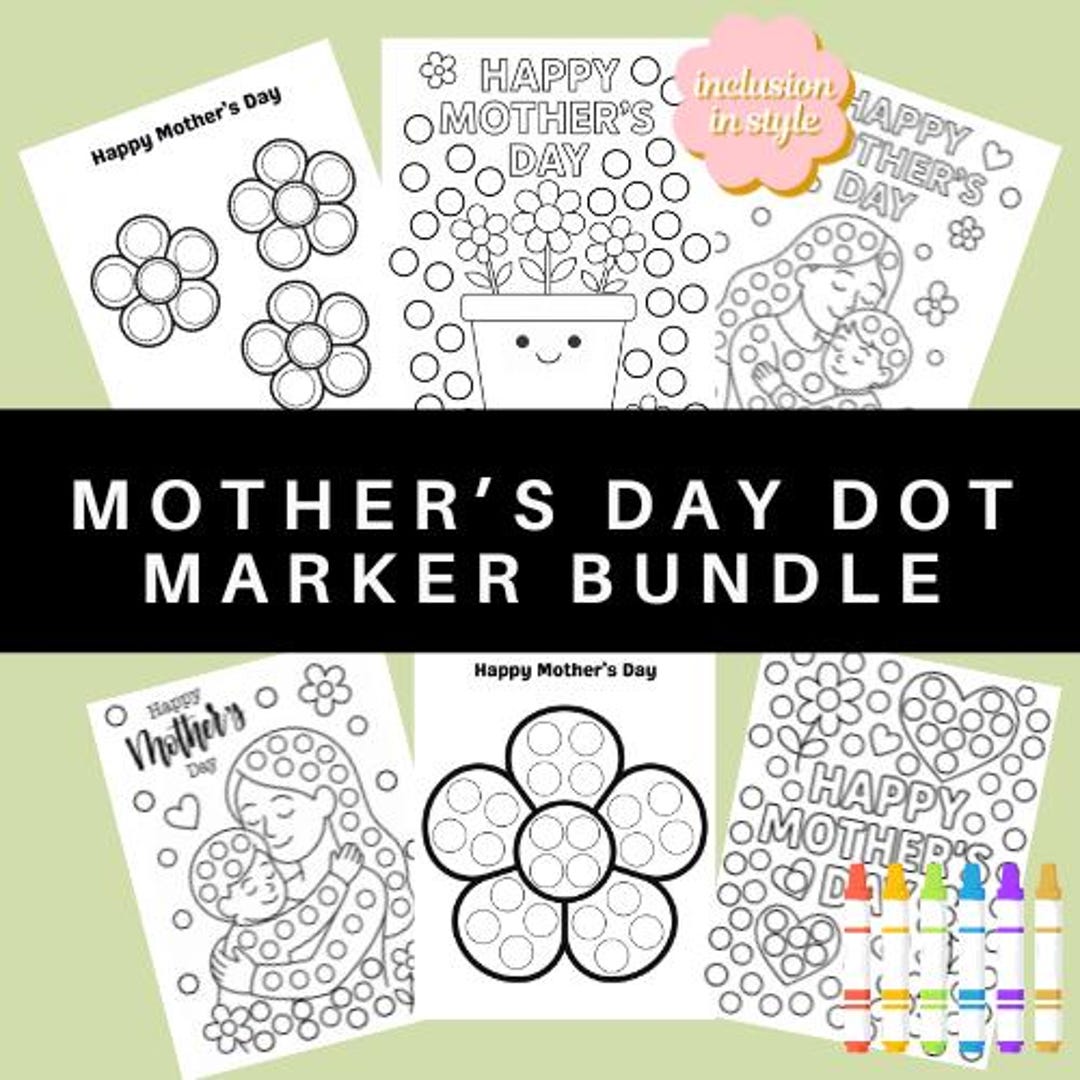 Mother's Day Dot Marker Bundle - Etsy
