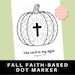 Pumpkin Cross Dot Marker | Fall Thanksgiving Bible Verse Activity Psalm ...
