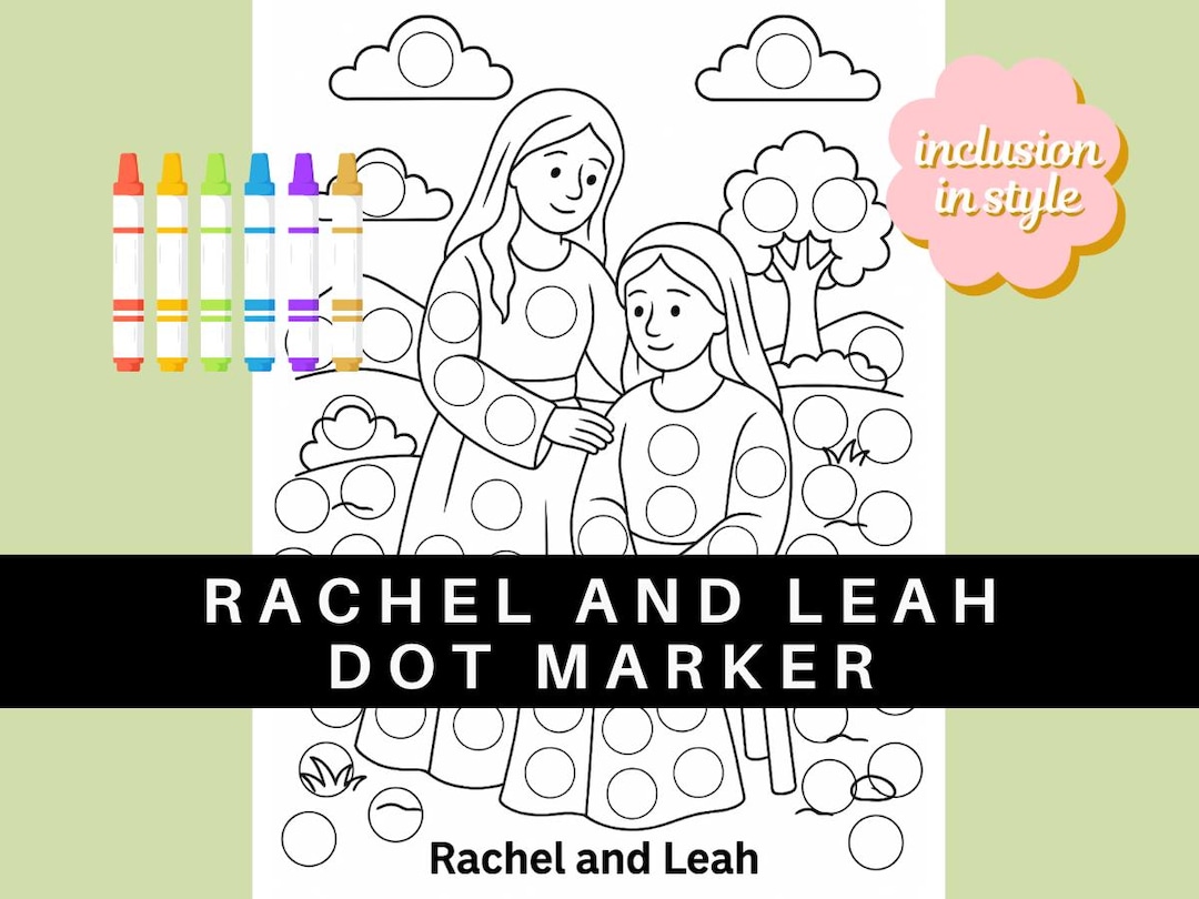 Rachel and Leah Dot Marker Page | Bible Story Activity | Sunday School ...