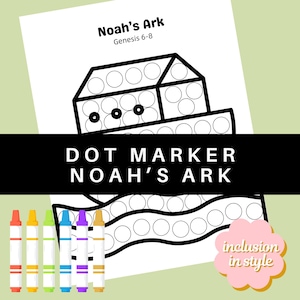 Noah's Ark Bible Dot Marker Sunday School Church Craft - Etsy