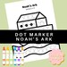 Noah's Ark Bible Dot Marker Sunday School Church Craft - Etsy