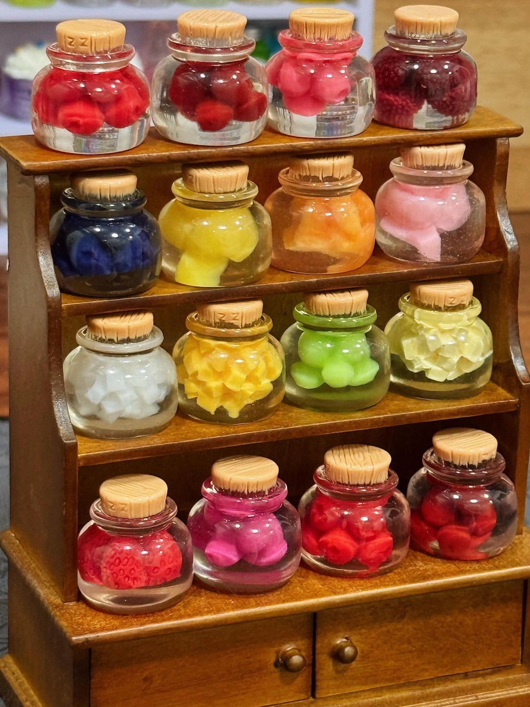 Mini Fruit Jar Magnets | 8-pack Assortment + 2-pack Singles | Cute ...