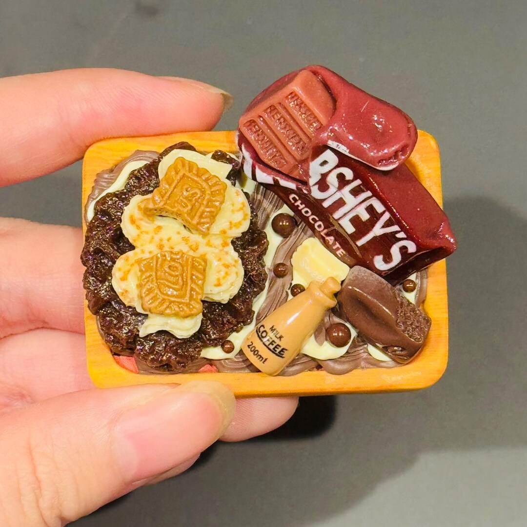 Chocolate Food Magnet: Handmade Miniature Charcuterie Ornament - Etsy
