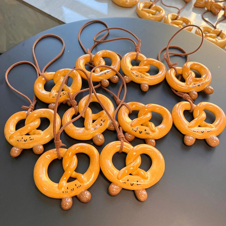 Handmade Real Bread Keychain & Bag Charm | Cute Pretzel, Donut, Cat ...