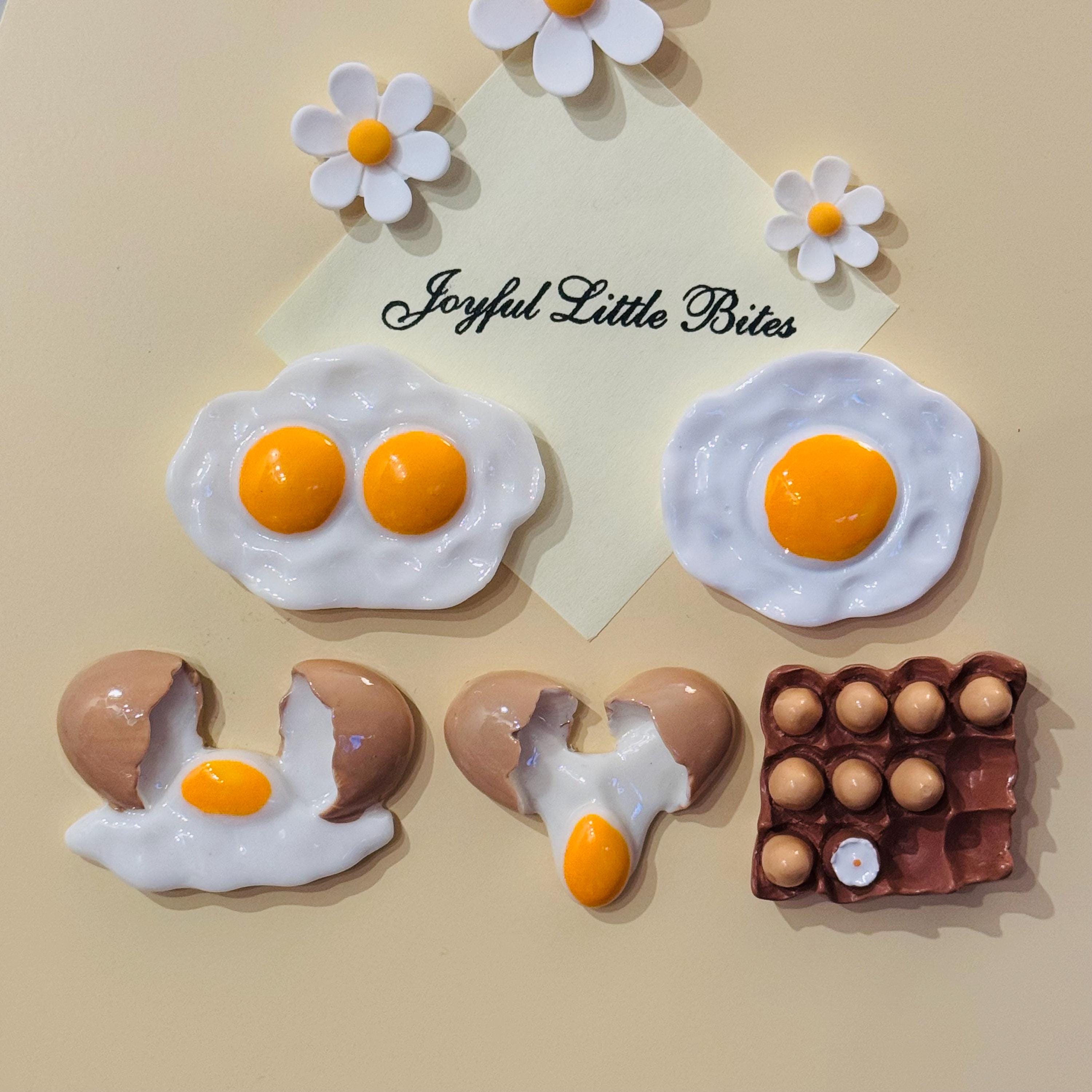 Handmade Egg Magnet Set: Fun Kitchen Refrigerator Decor - Etsy