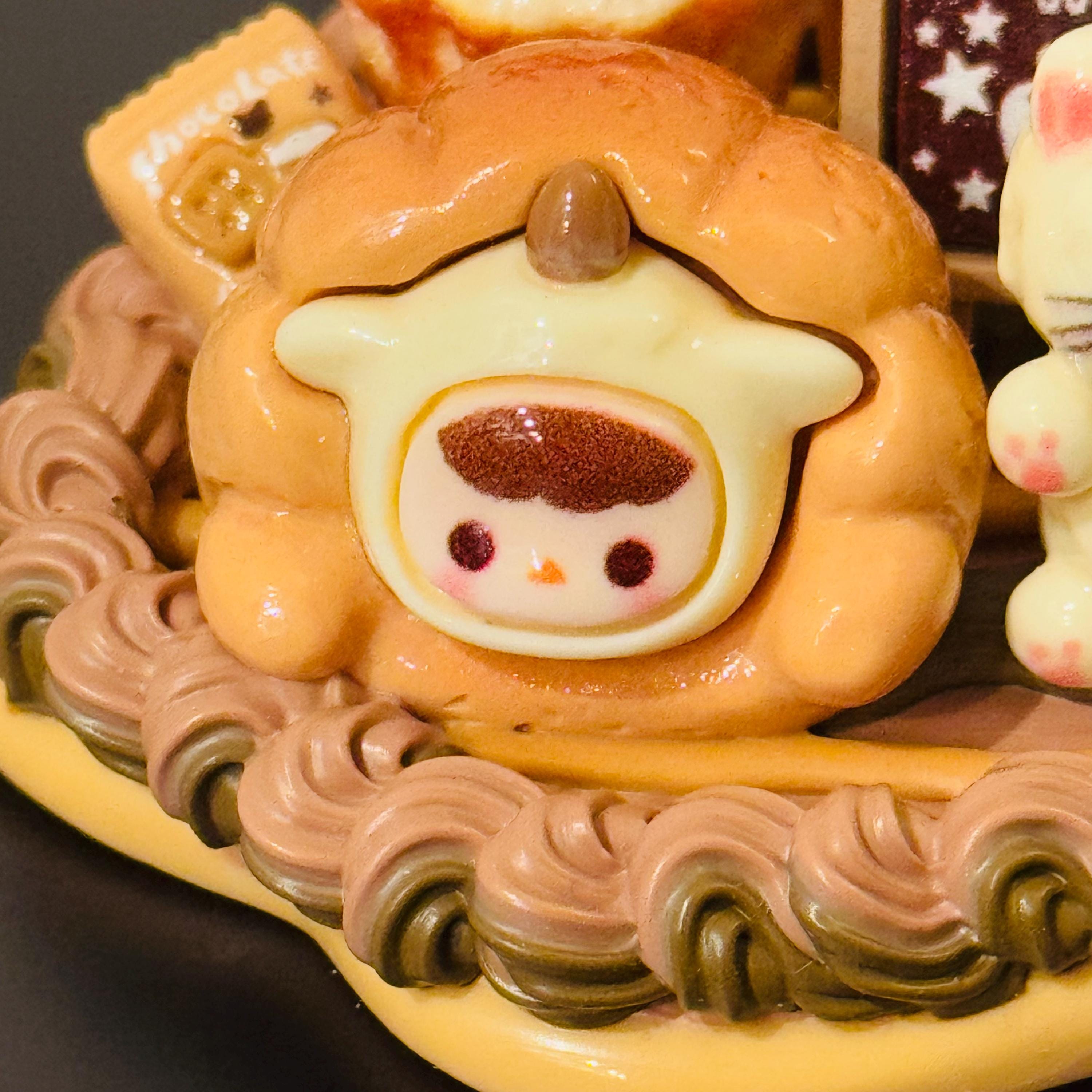Kawaii Miniature Food Display: Handmade Resin Dessert Tray Decor - Etsy
