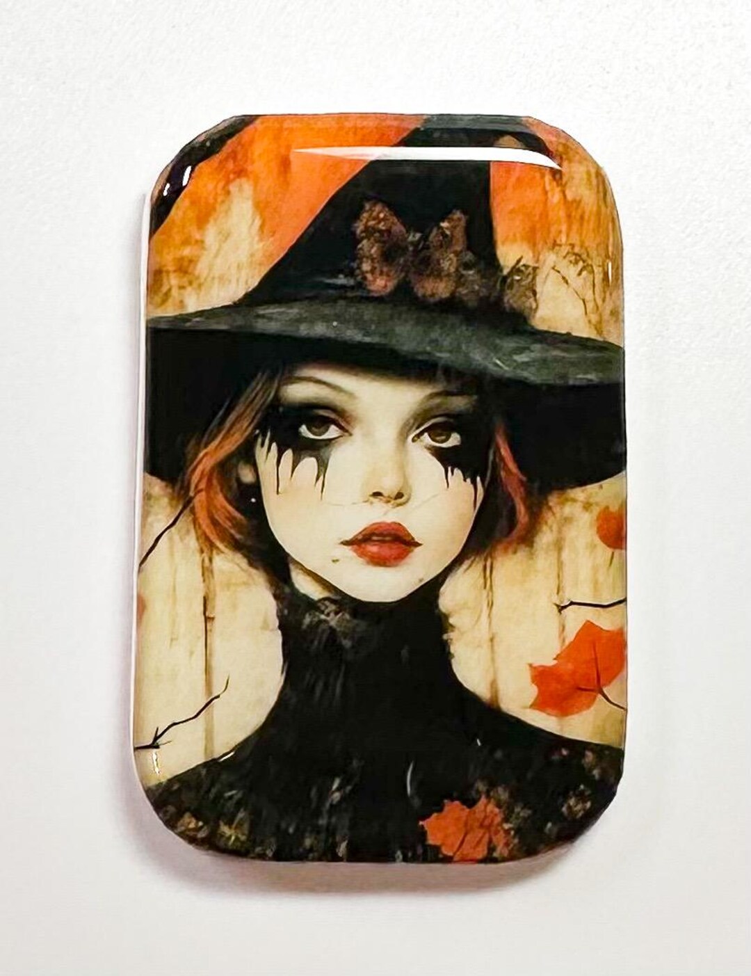 Goth Witch 35mm X 50mm Rounded Rectangle - Etsy