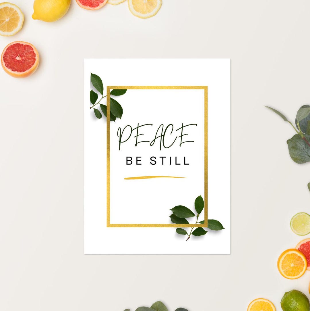 Peace Be Still Wall Art Poster - Etsy