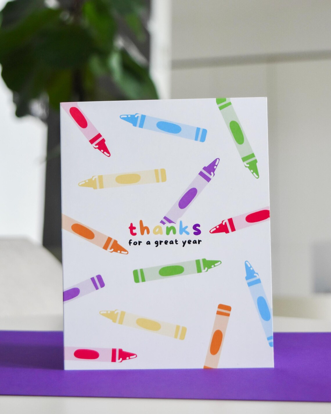 Thanks for A Great Year Card | Thank You, Crayons, School, Teacher ...